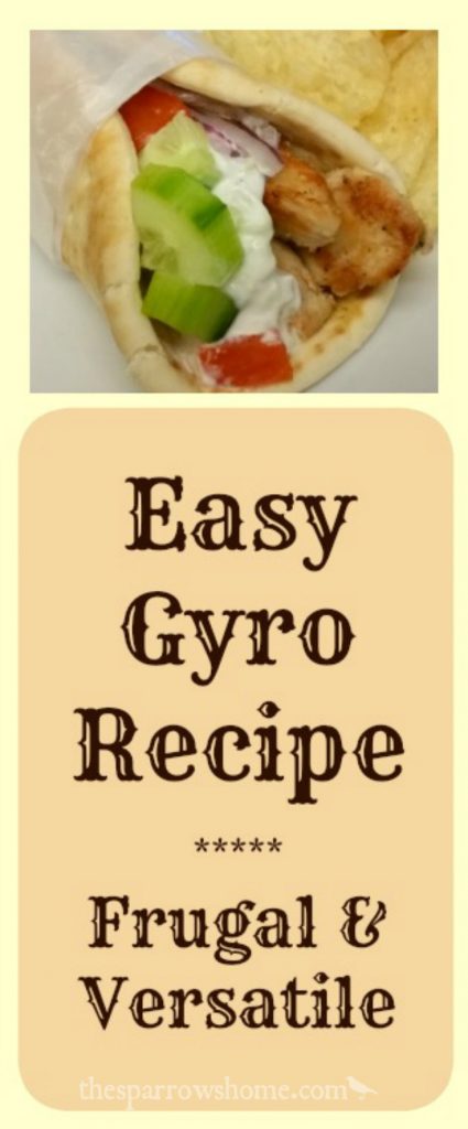 Easy Gyro Recipe - The Sparrow's Home
