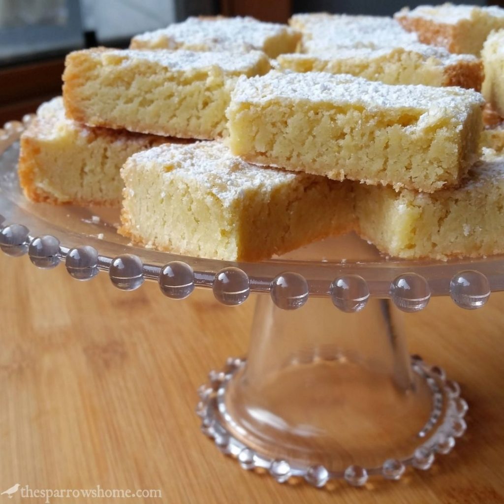 Chewy Almond Bars - The Sparrow's Home