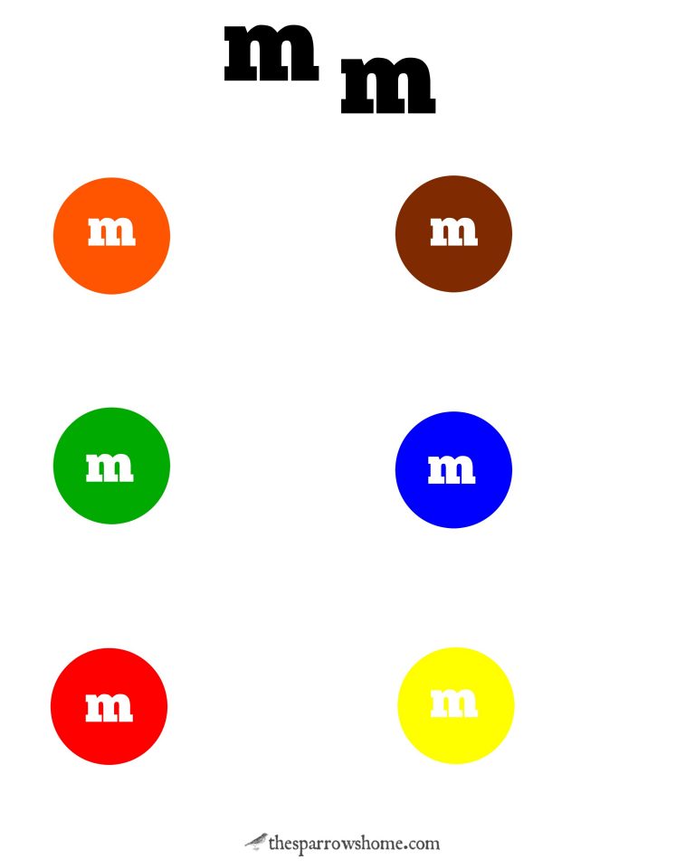 M&Ms Ice Breaker and Guided Prayer Activities - The Sparrow's Home