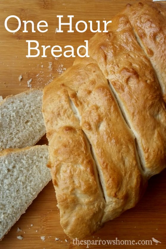 One Hour Bread: Fast & Easy Italian Bread Recipe - The Sparrow's Home