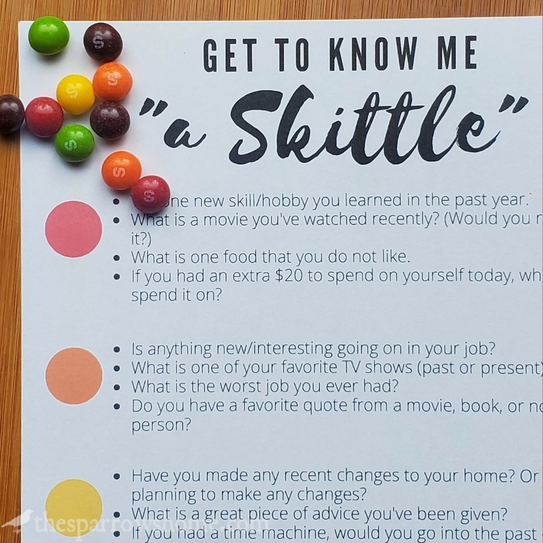 Use These Questions To Break The Ice a Skittle An Easy Ice Breaker Use These Questions To Break The Ice a Skittle An Easy Ice Breaker